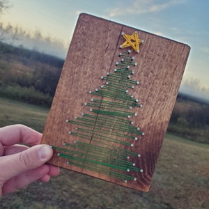 String Art Pattern, Christmas Craft, DIY String Art, Tree Craft, Kids ...