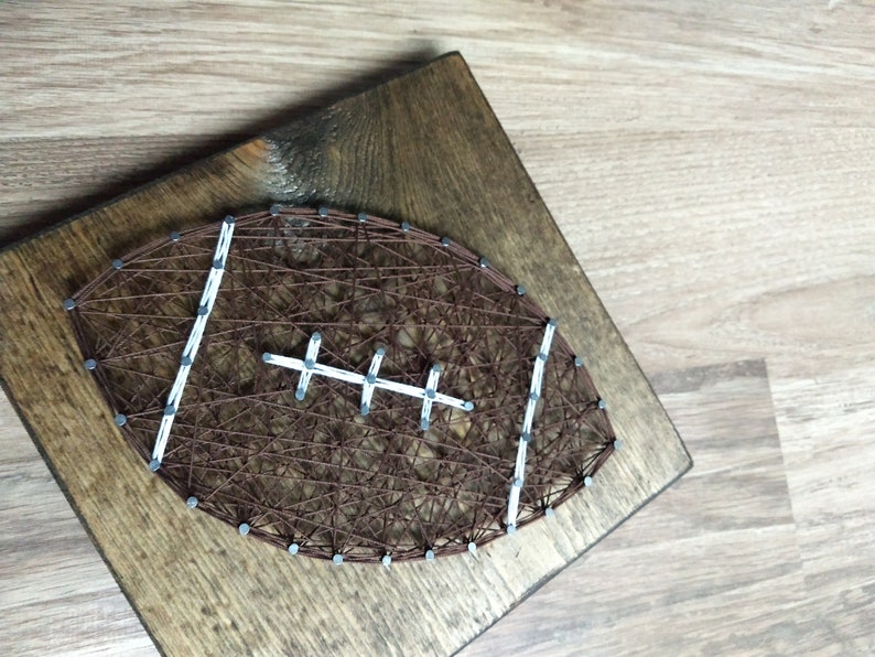 Football String Art Diy Football String Art Kids Diy String | Etsy