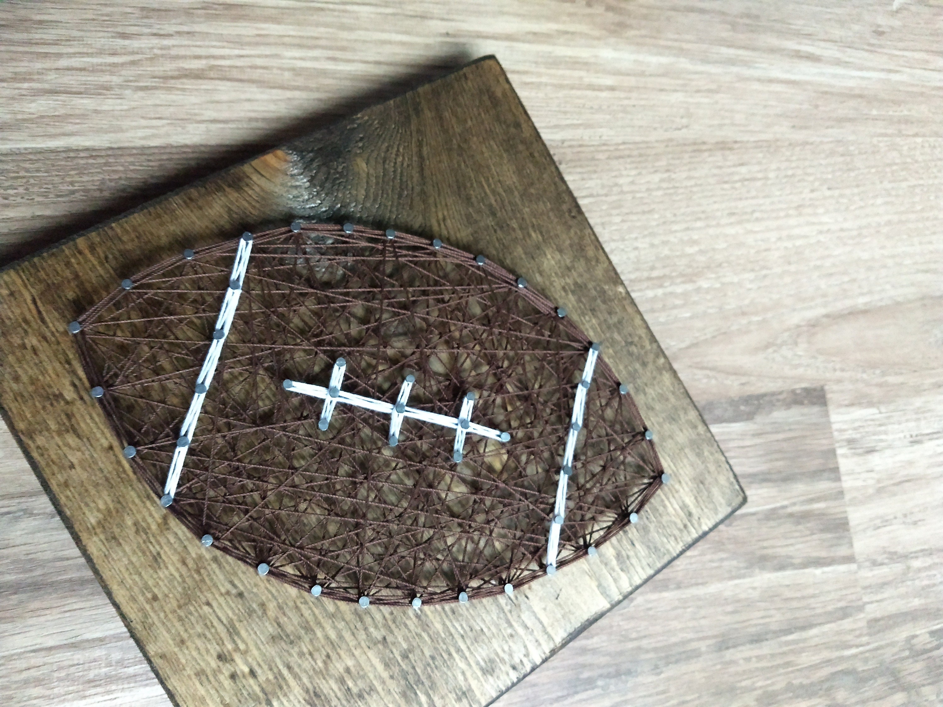Football String Art Diy Football String Art Kids Diy String - Etsy