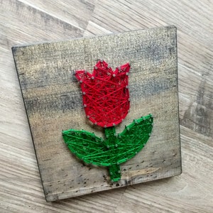 DIY String Art Kit, Kid String Art Kit, Mini String Art Kit, Flower ...