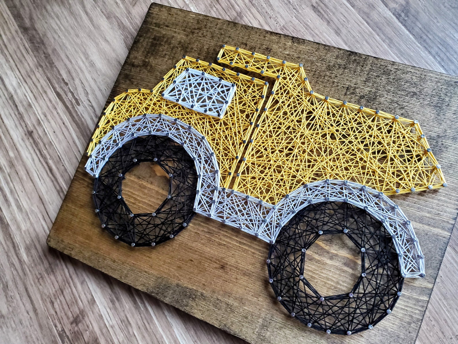 Truck String Art, Dump Truck String Art, Boy String Art, Construction ...