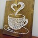 Coffee String Art, Coffee Cup String Art, String Art Coffee Cup, Coffee ...