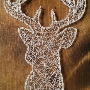 Deer String Art, Deer Art, Outdoor String Art, Deer String Design, Deer ...