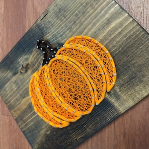 String Art Pattern, String Art Template, String Art Pumpkin, Diy String ...
