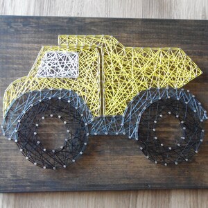 Truck String Art, Dump Truck String Art, Boy String Art, Construction ...