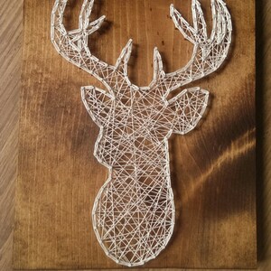 Deer String Art, Deer Art, Outdoor String Art, Deer String Design, Deer ...