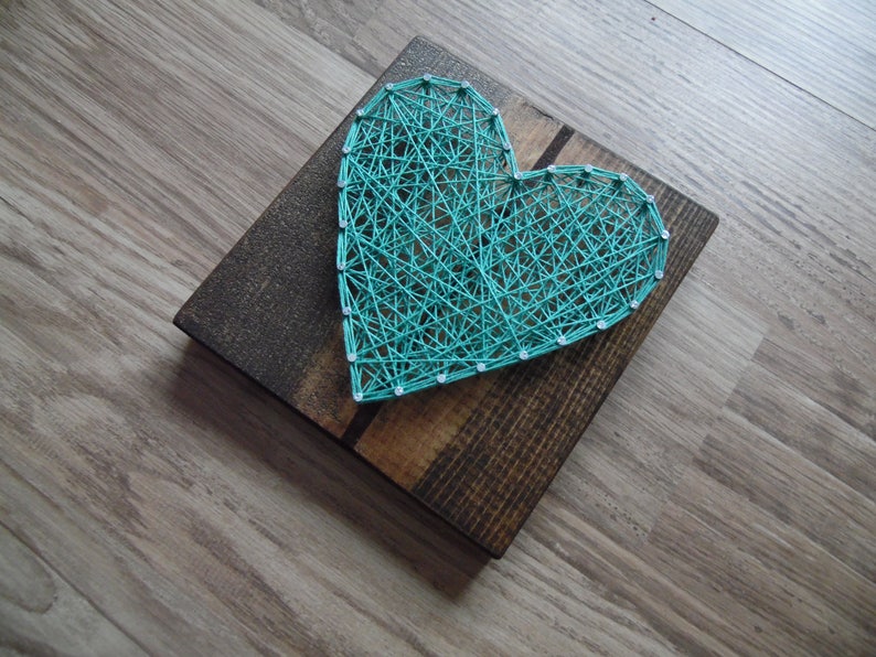 Mini Heart Diy Kit Mini Kids String Art Kit Diy String Art - Etsy