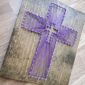 Cross String Art Jesus String Art Cross Wall Art String Art - Etsy.de