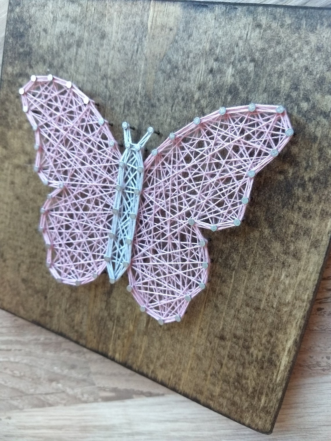 Butterfly String Art Kids Diy String Art Kids Diy Craft - Etsy