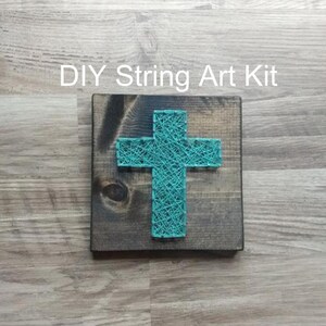 Cross String Art, String Art Kit, Mini Diy Kit, Diy String Art, Kids ...