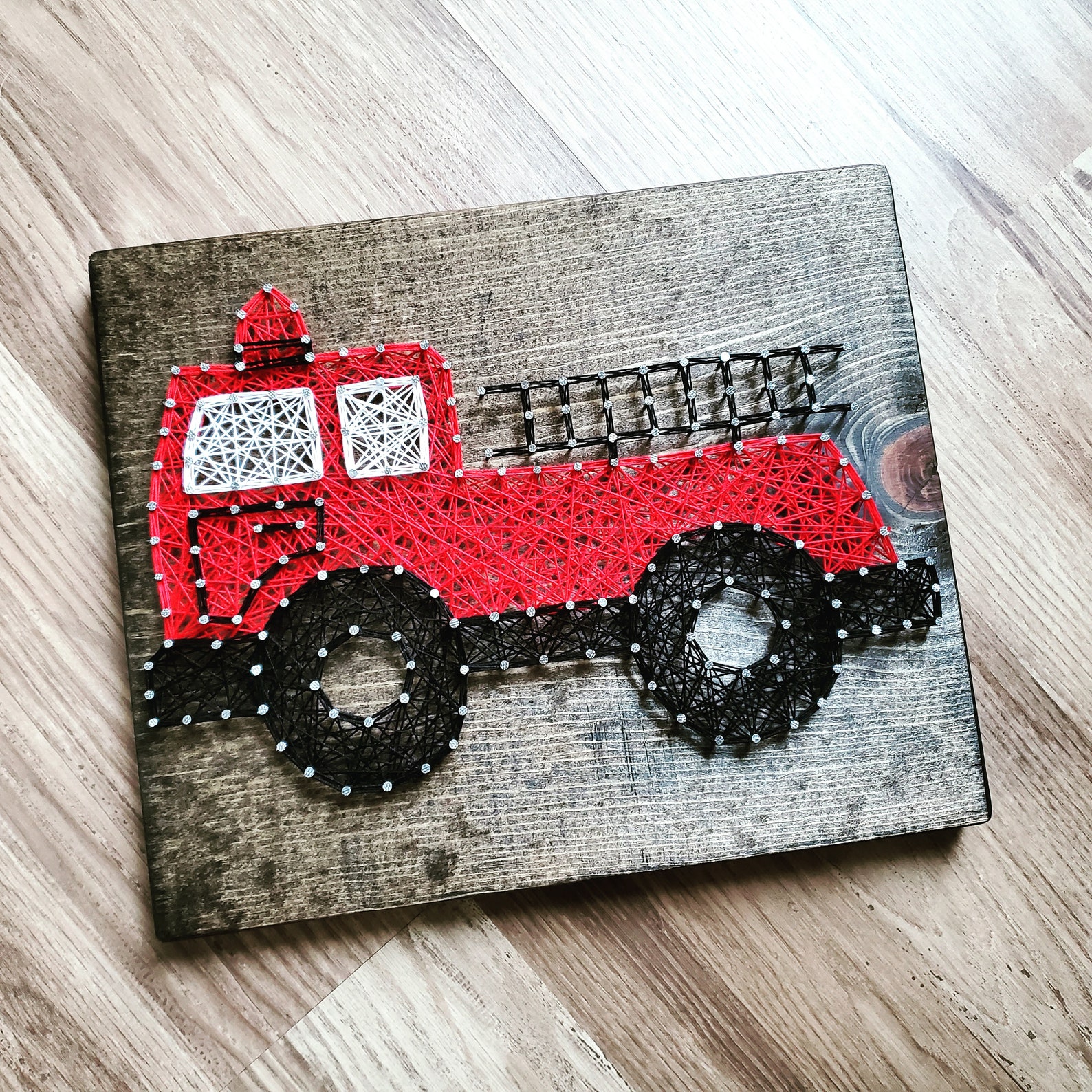 Fire Truck String Art Firetruck String Art String Art - Etsy