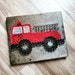 Fire Truck String Art, Firetruck String Art, String Art Firetruck, Baby ...