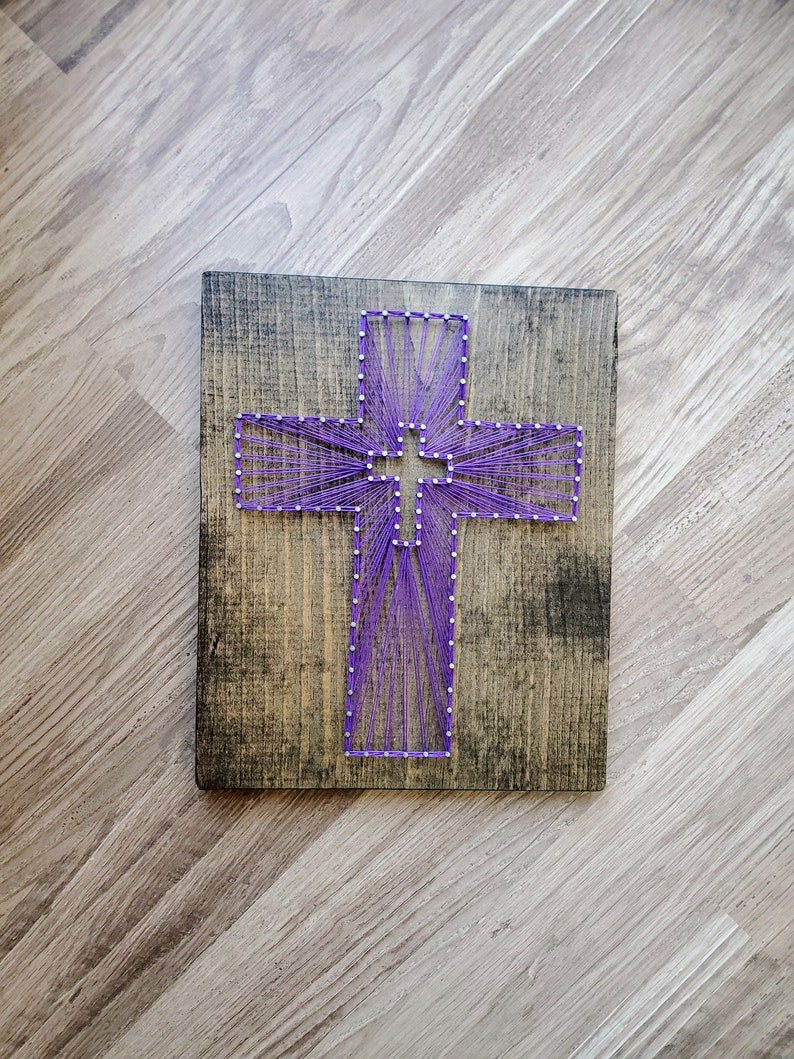 Cross String Art Jesus String Art Cross Wall Art String Art - Etsy.de