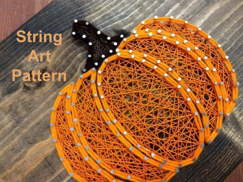 String Art Pattern String Art Template String Art Pumpkin | Etsy