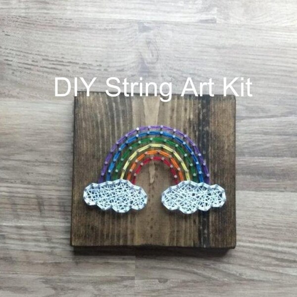 String Art Rainbow - Etsy