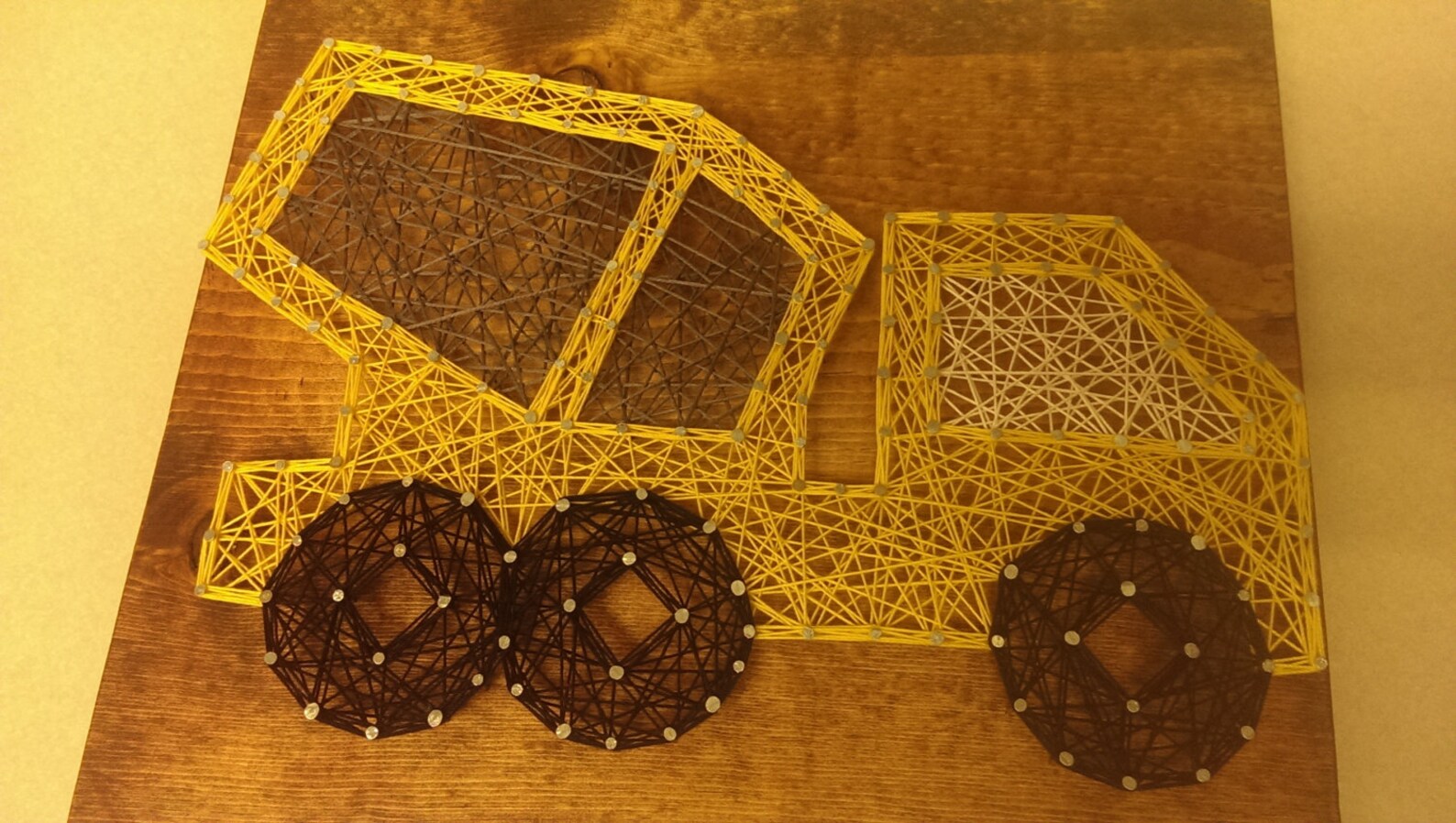 String Art Truck Cement Truck String Art Construction String - Etsy