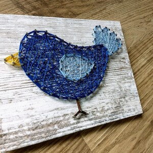 Spring string art blue bird string art bird decor blue bird | Etsy
