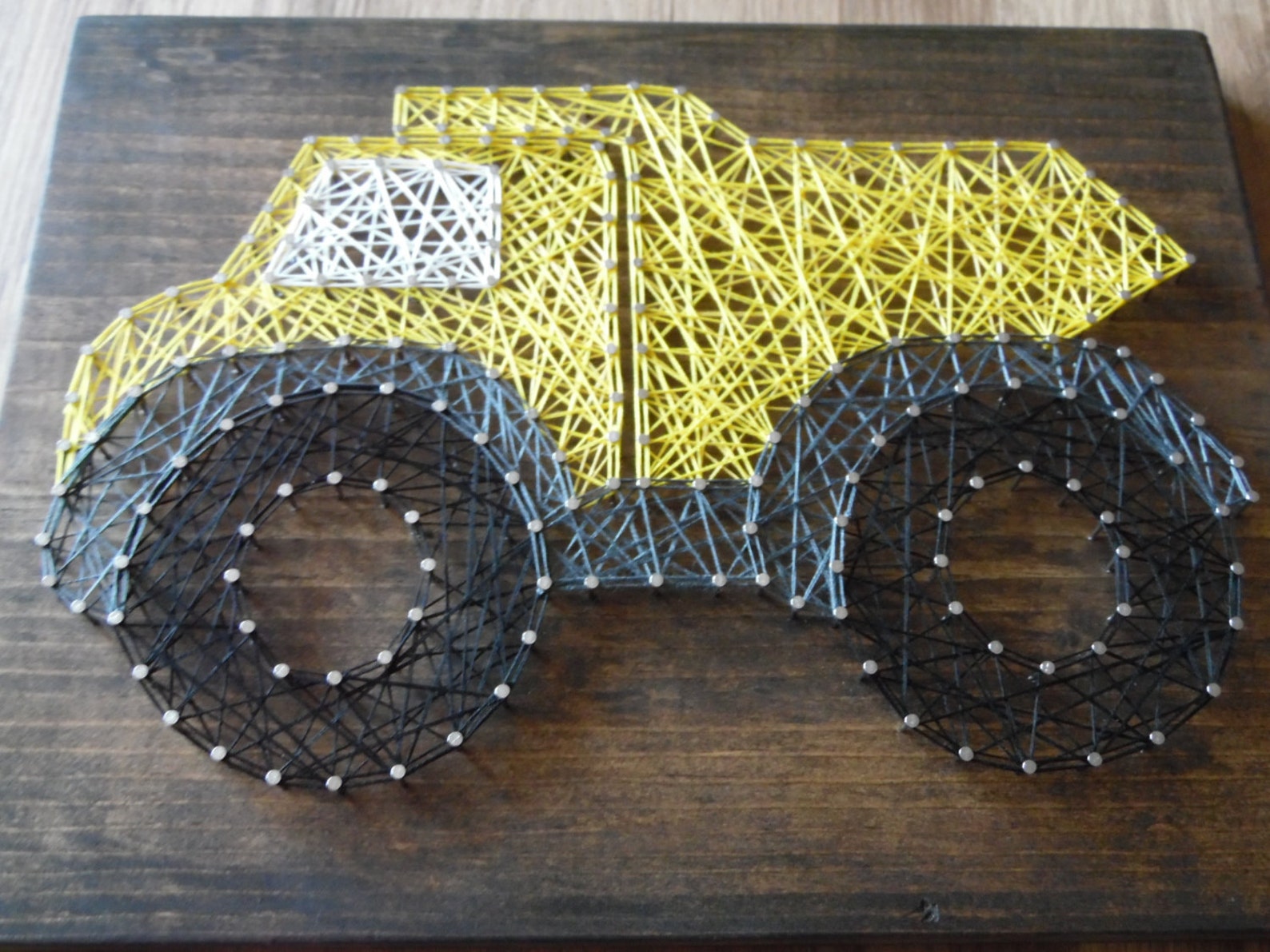 Truck String Art, Dump Truck String Art, Boy String Art, Construction ...