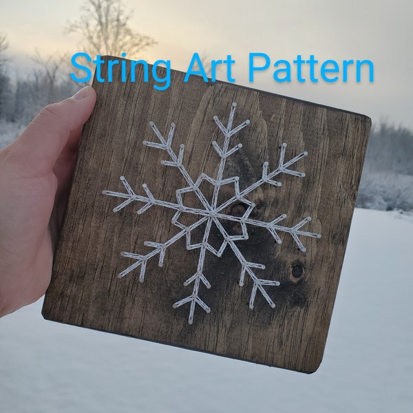 Snowflake String Art - Etsy