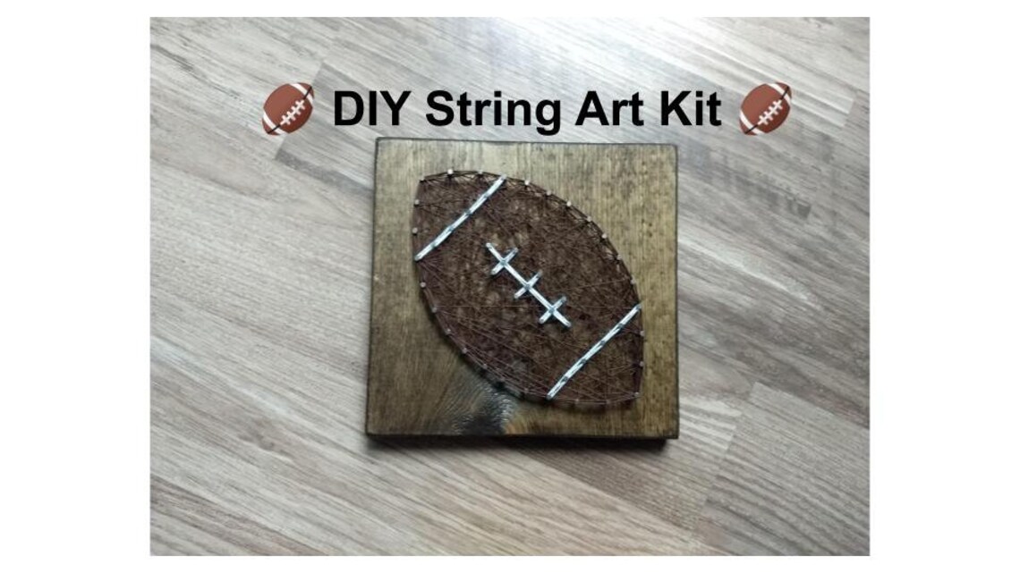 Football String Art Diy Football String Art Kids Diy String - Etsy