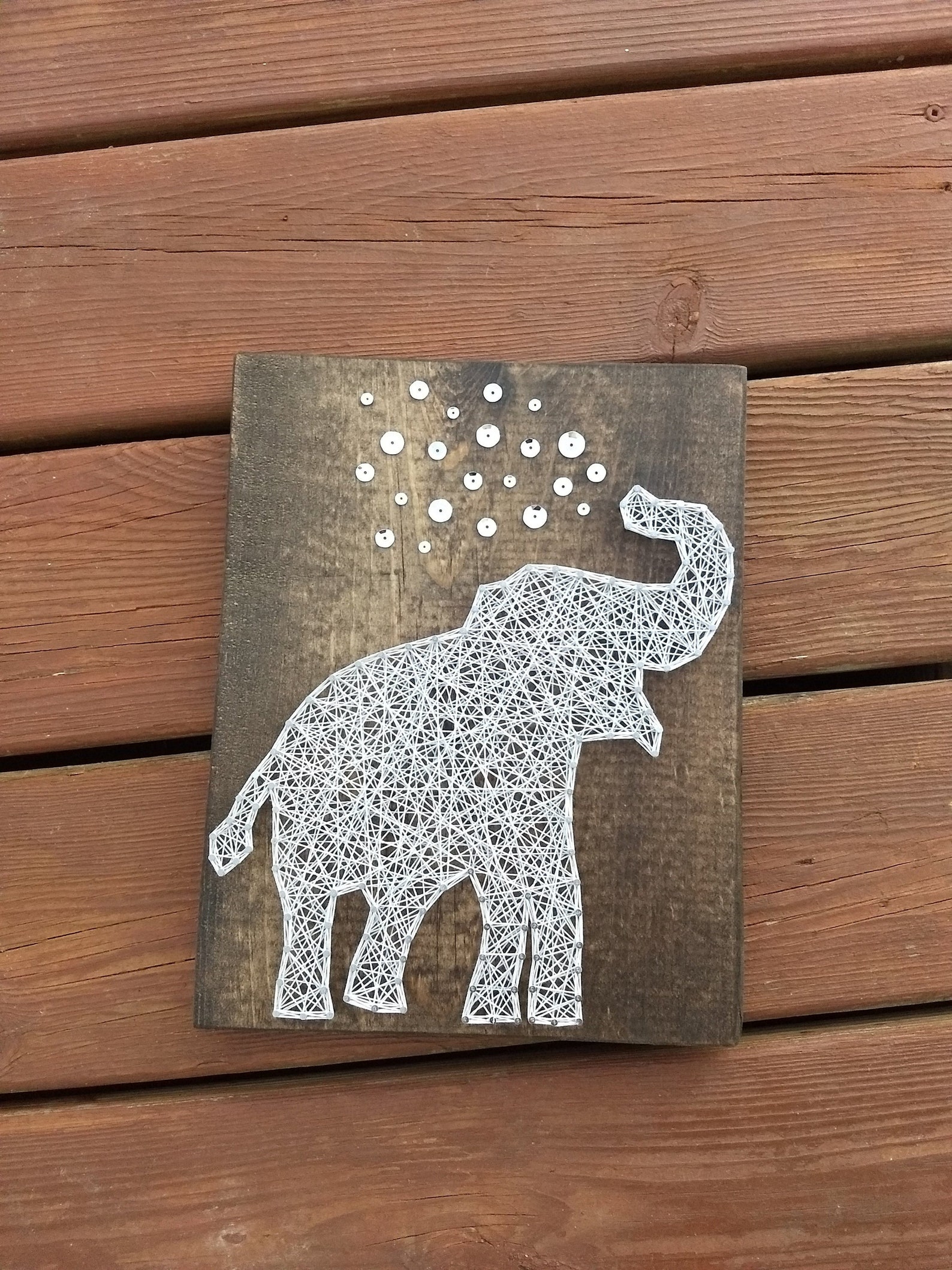 Elephant String Art Nursery String Art String Art Baby | Etsy