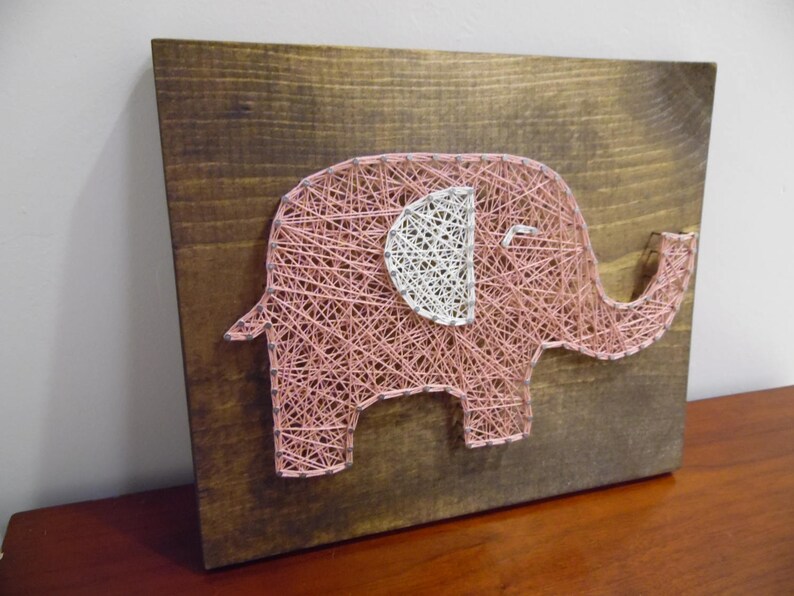 Baby Elephant String Art Elephant String Art Baby Girl - Etsy