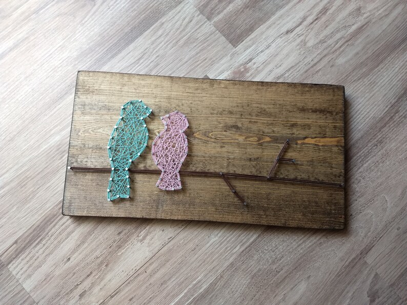 Birds on a Branch String Art Bird String Art Birds in Tree - Etsy