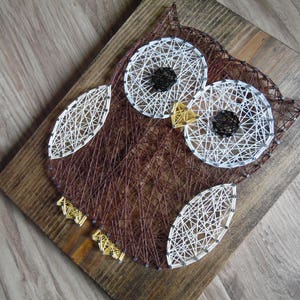 Owl String Art, Fall String Art, Owl Wall Art, Owl Wall Hanging, Owl ...