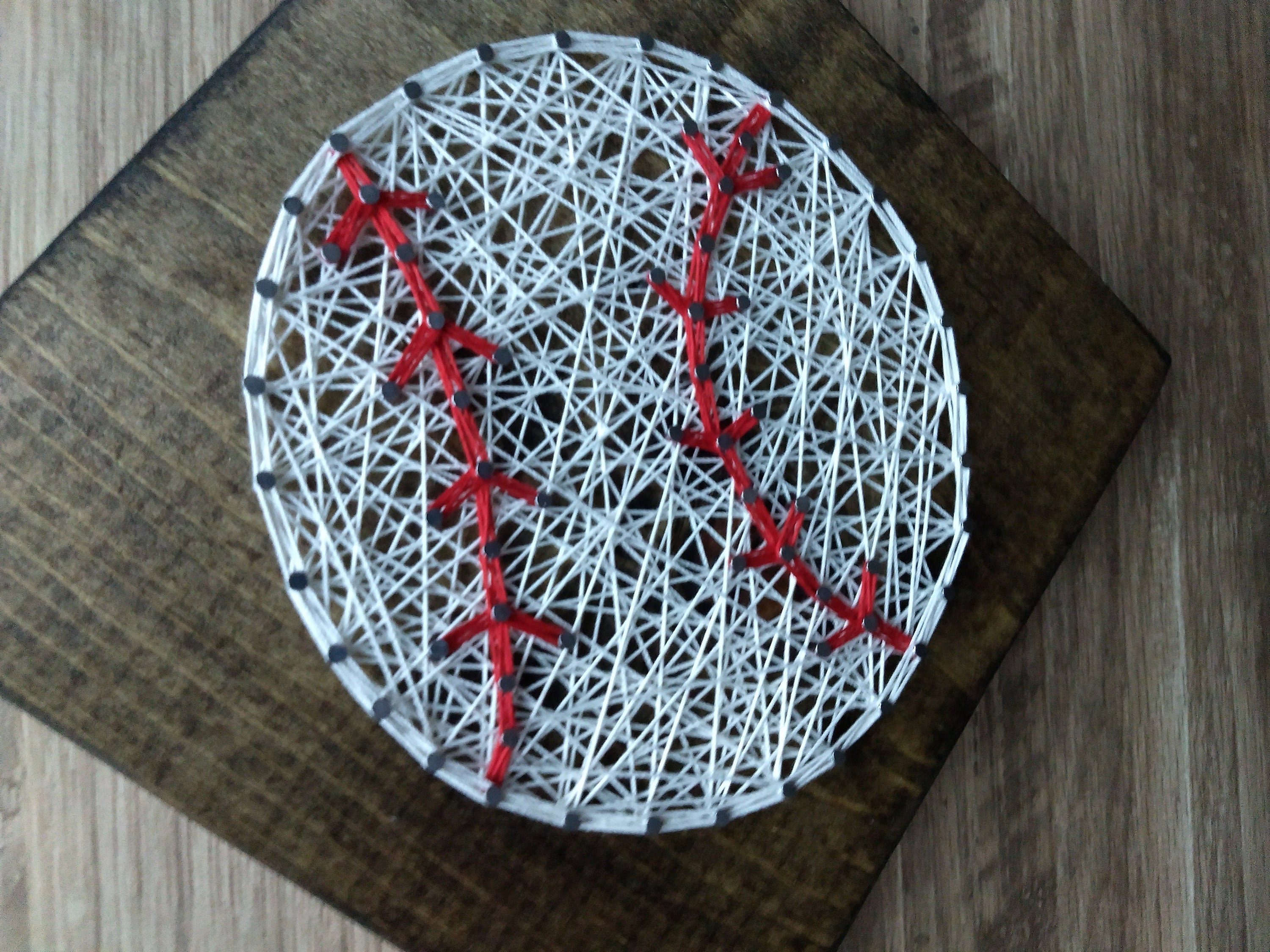 Baseball String Art Diy String Art Kids Diy Craft Baseball | Etsy Australia