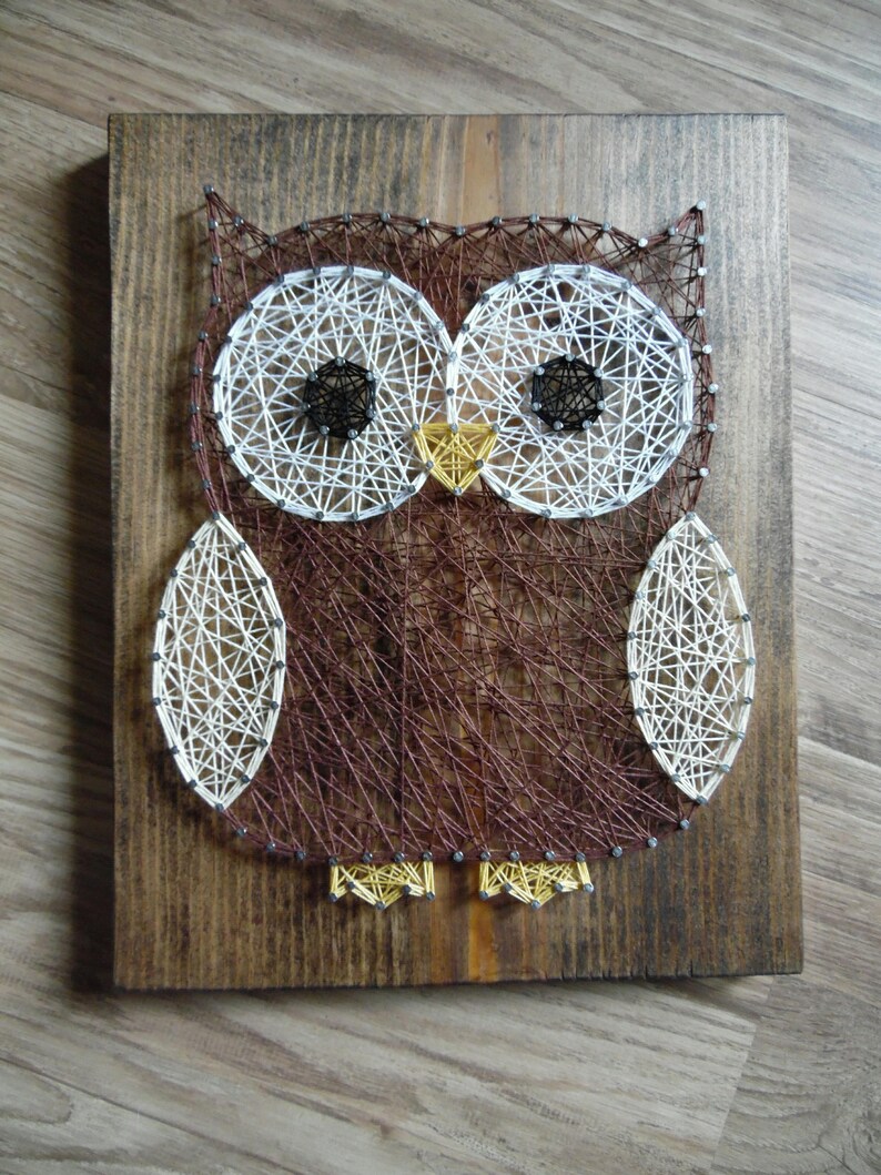 Owl String Art Fall String Art Owl Wall Art Owl Wall | Etsy