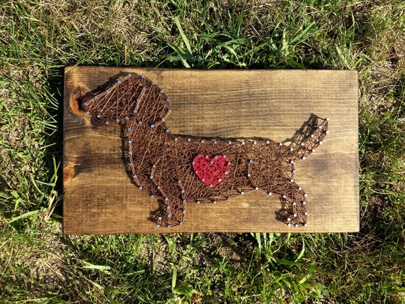 Dachshund String Art Dog String Art Wiener Dog String Art - Etsy