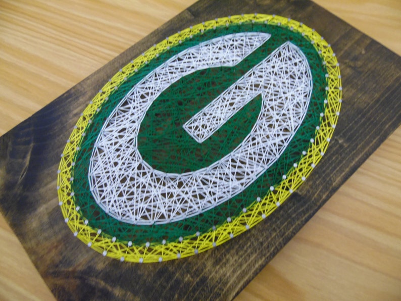 Packer String Art Football String Art Green and Gold String - Etsy