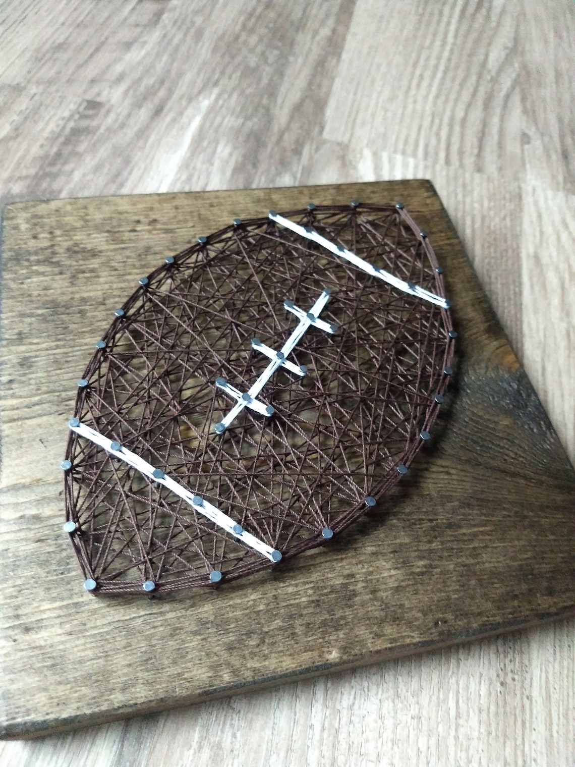 Football String Art Diy Football String Art Kids Diy String | Etsy