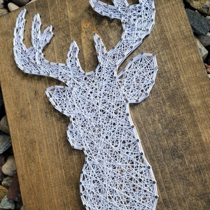 Deer String Art, Deer Art, Outdoor String Art, Deer String Design, Deer ...