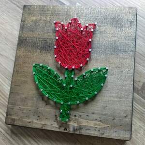 DIY String Art Kit, Kid String Art Kit, Mini String Art Kit, Flower ...