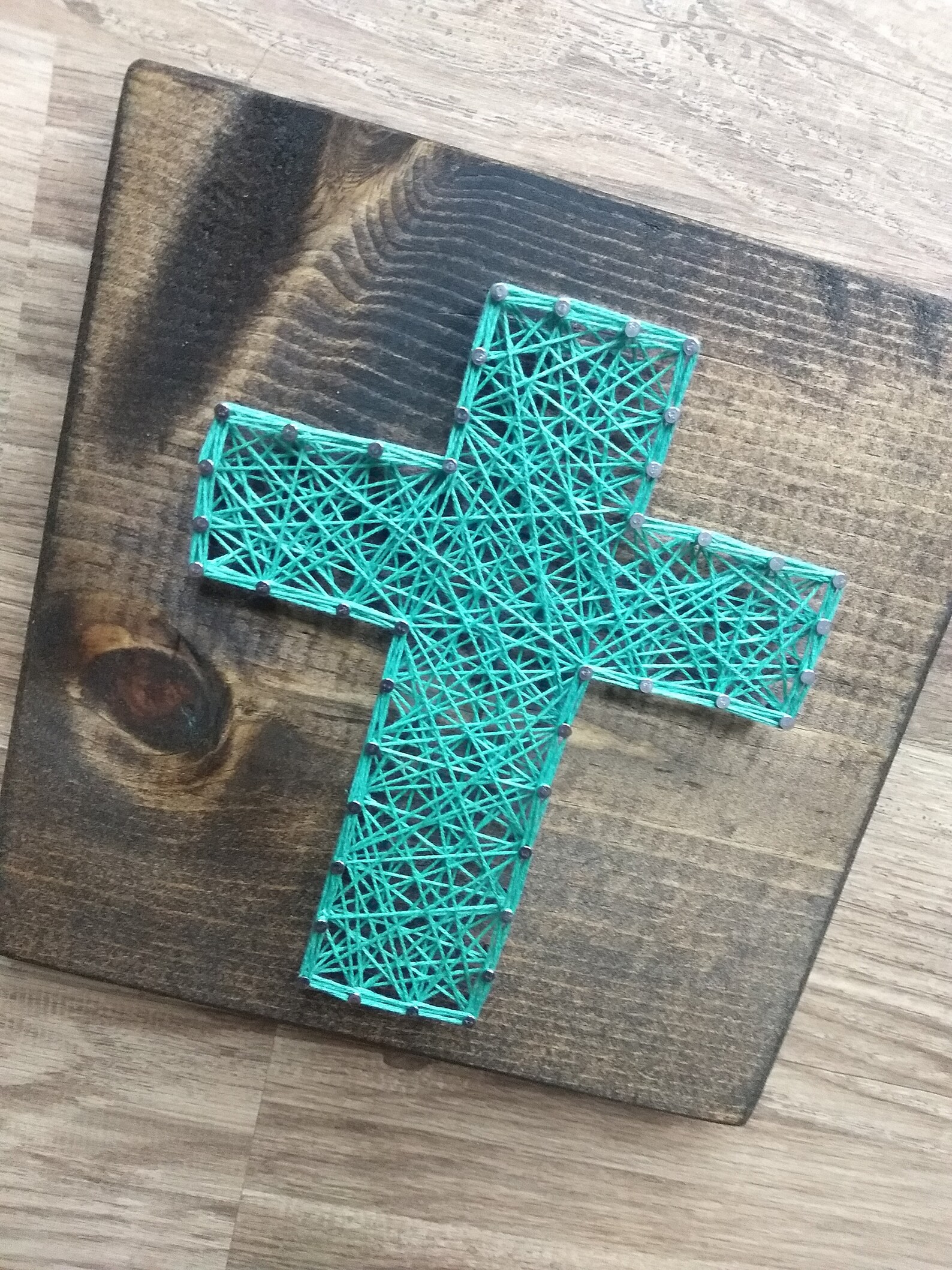 Cross String Art String Art Kit Mini Diy Kit Diy String - Etsy