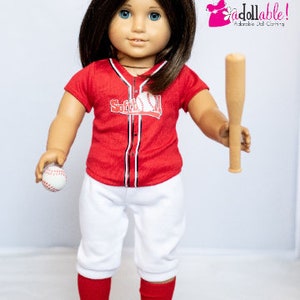 Fits Like American Girl Doll Clothes/ 18 Inch Doll Clothes/ Red & White ...