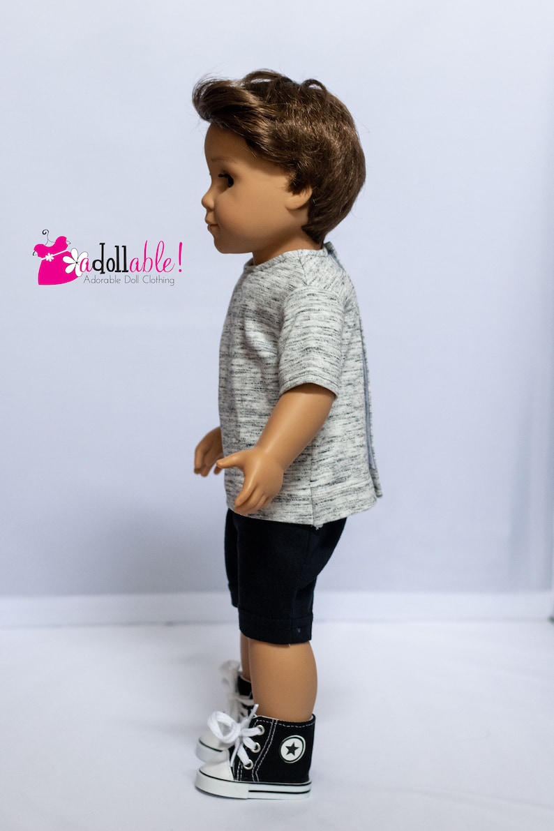 Fits Like American Boy Doll Clothes/ 18 Inch Boy Doll Clothes/ Charcoal ...