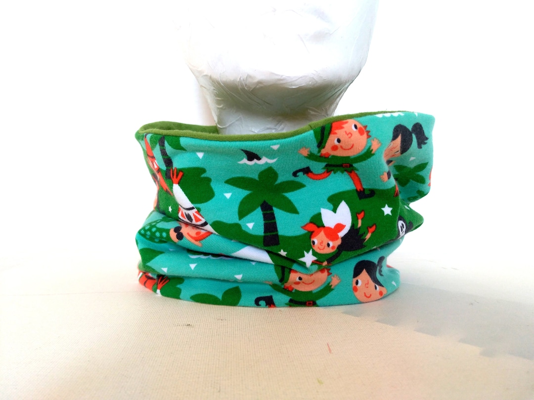 Snood for Kids Blue Green Characters Pirate, Mermaid, Indiens - Etsy