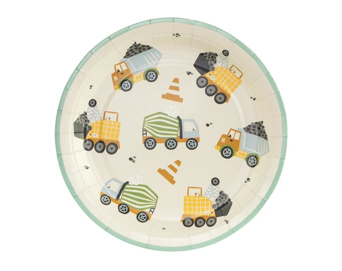 Construction Theme Place Cards - Set of 8 - Construction Site Birthday ...
