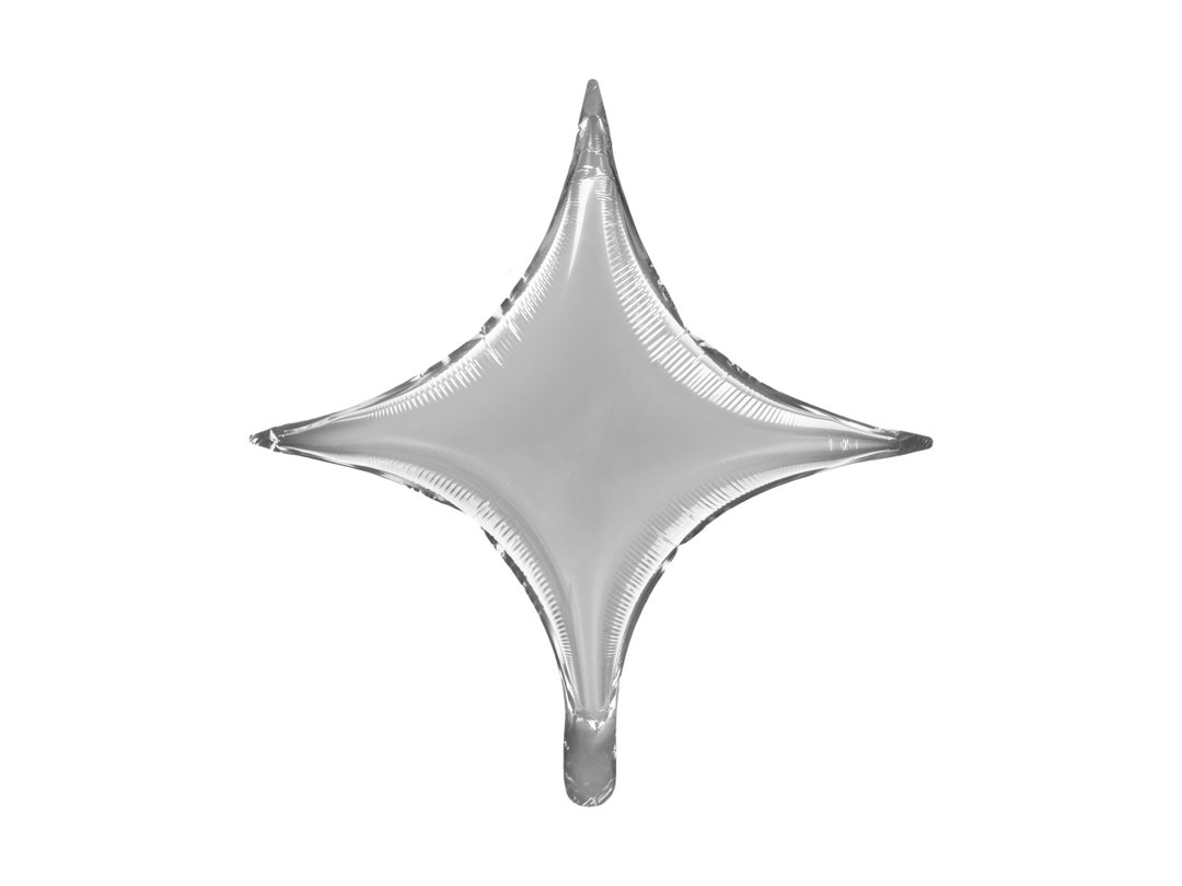 Metallic Silver Starpoint Balloon 16.5" | New Year's Eve Party Balloon ...