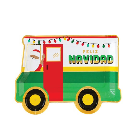 Fiesta Christmas Taco Truck Lunch Plates 8ct Feliz Navidad Decor fiesta-christmas-taco-truck-lunch-plates-8ct-feliz-navidad-decor