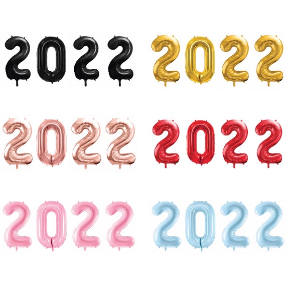 2022 Number Balloon Year 34" | Class of 2022 Decorations | Graduation ...