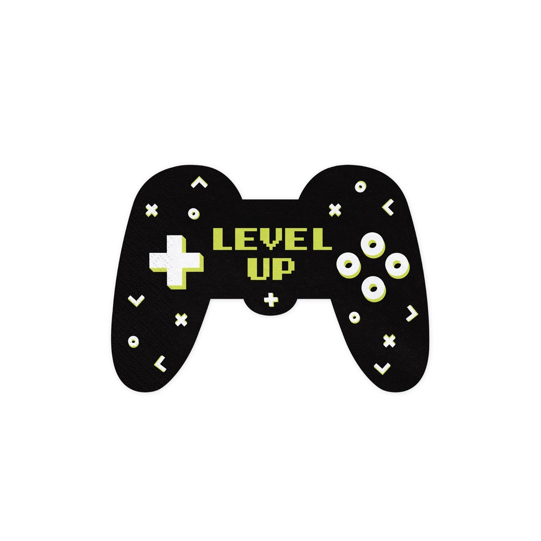 Level up Game Controller Lunch Napkins 12ct | Level up Birthday | Level ...