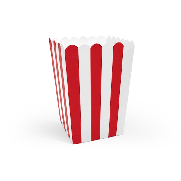 Striped Popcorn Box - Etsy