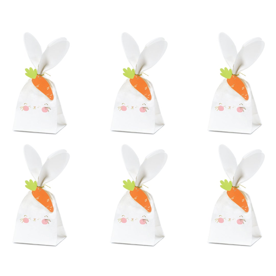Bunny Treat Bags 6ct Bunny Baby Shower Favor Bags Bunny First Birthday ...