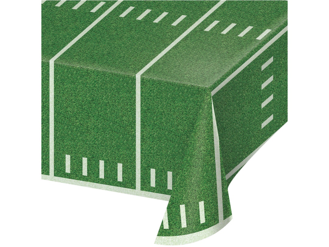 Football Field Plastic Table Cover (54x108in) – Game Day, Tailgate, or ...