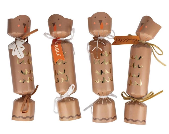 Fall Turkey Crackers 12ct | Thanksgiving Kids Table Decor ...