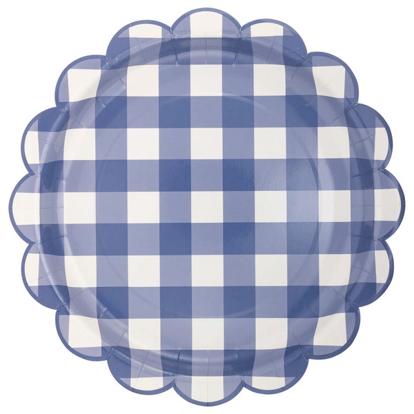 Gingham Plates - Etsy