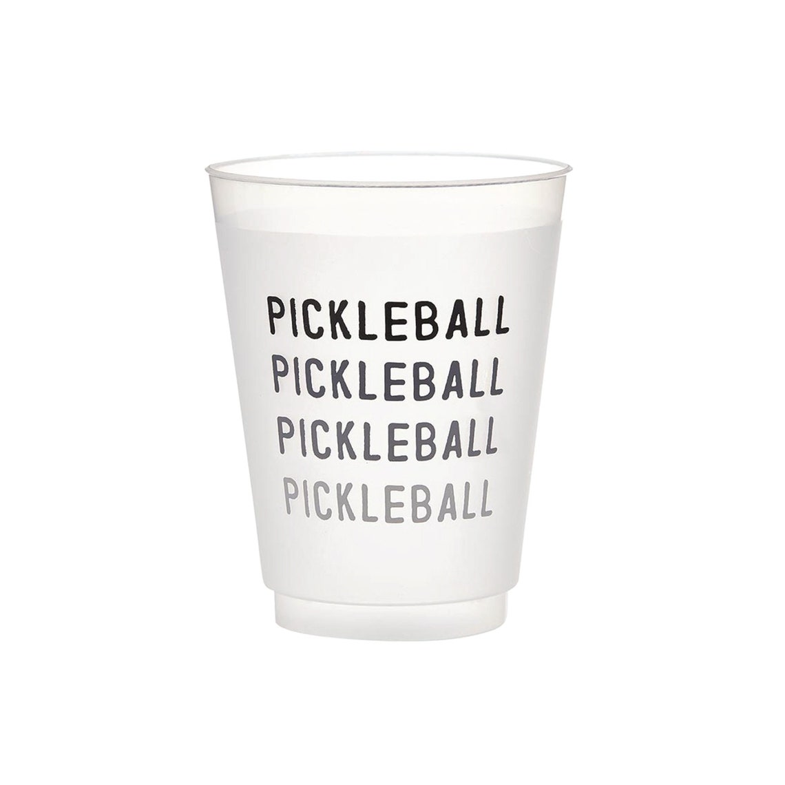 Pickleball Frosted Plastic Cups 8ct | Pickleball Birthday | Pickleball ...